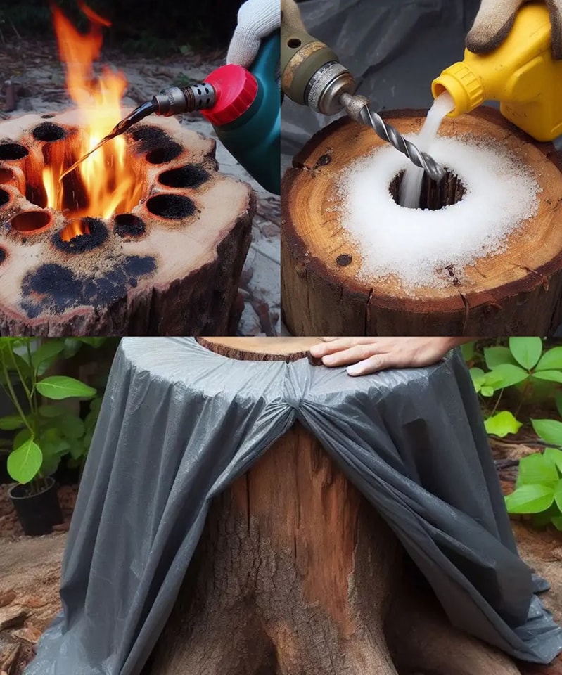 How to remove a tree stump: 4 alternative methods - Light Recipes